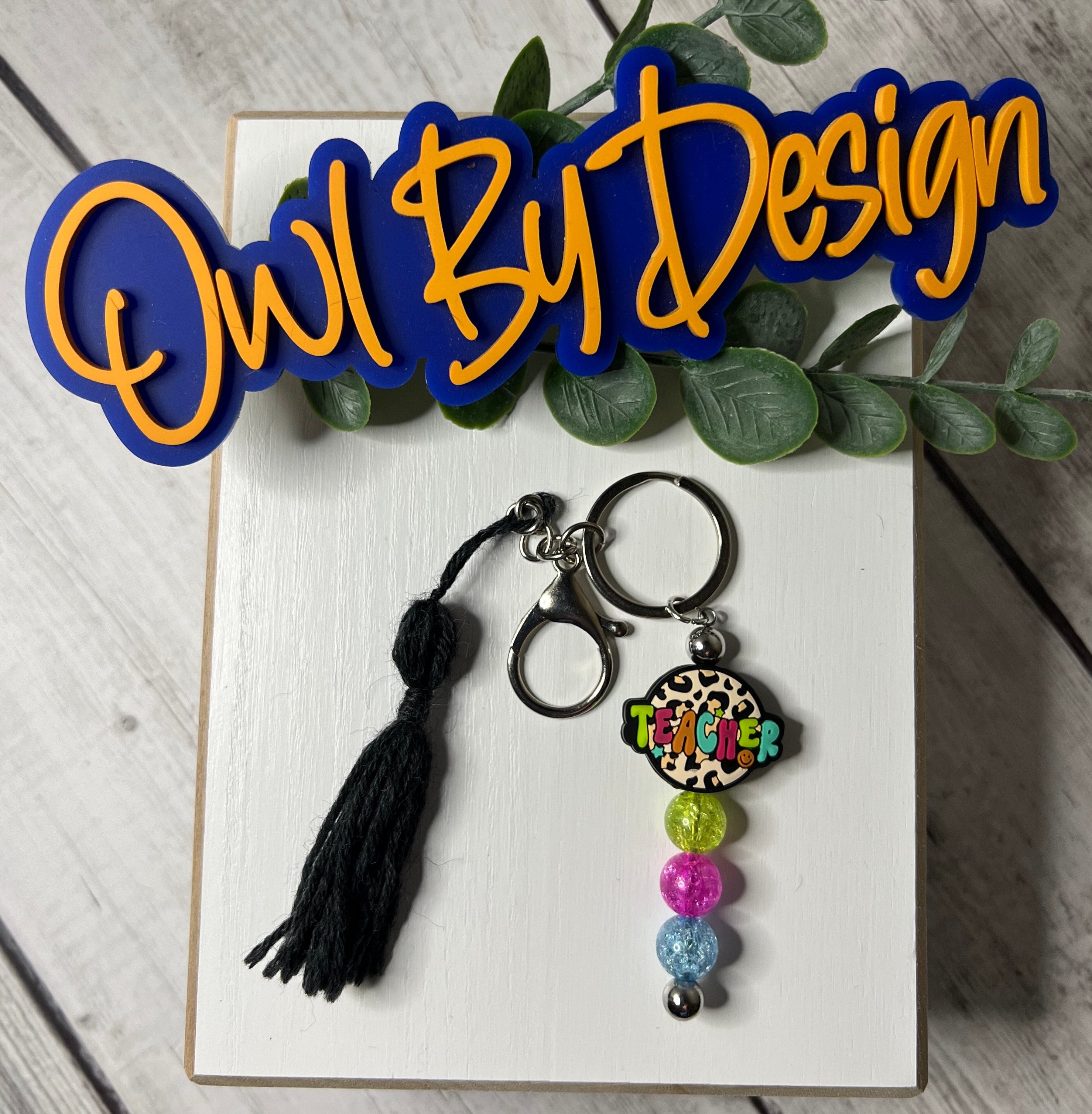 Beaded Keychain, Focal Keychain, Cute Keychain, Keychain, Gifts | Owl ...