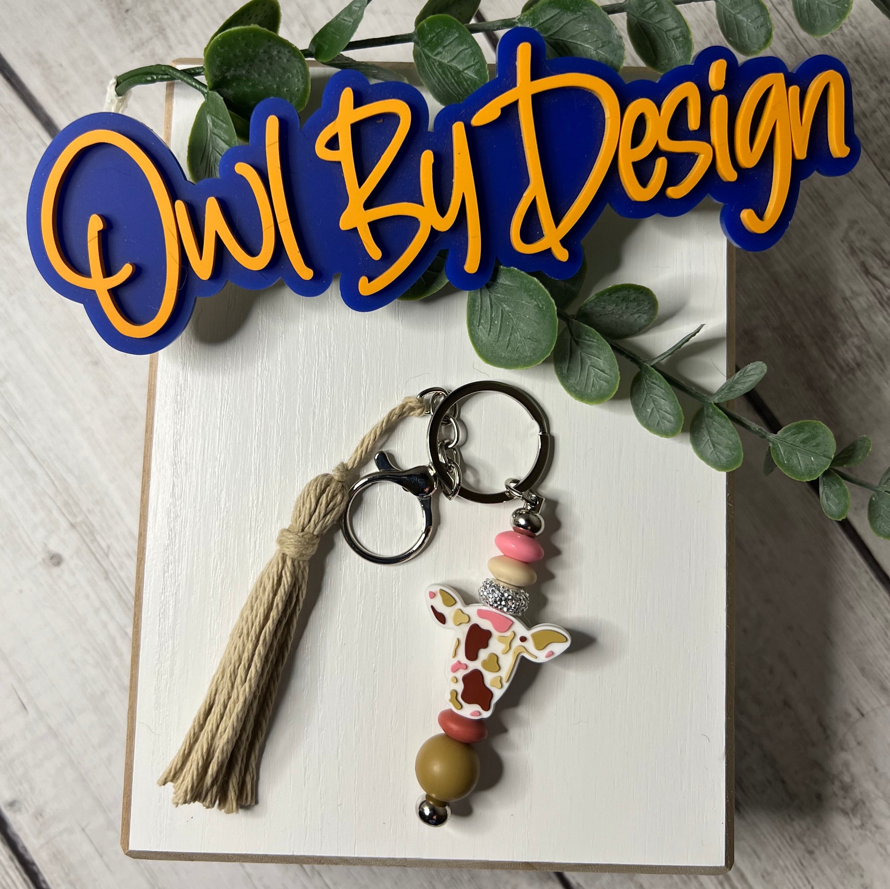 Beaded Keychain, Focal Keychain, Cute Keychain, Keychain, Gifts | Owl ...